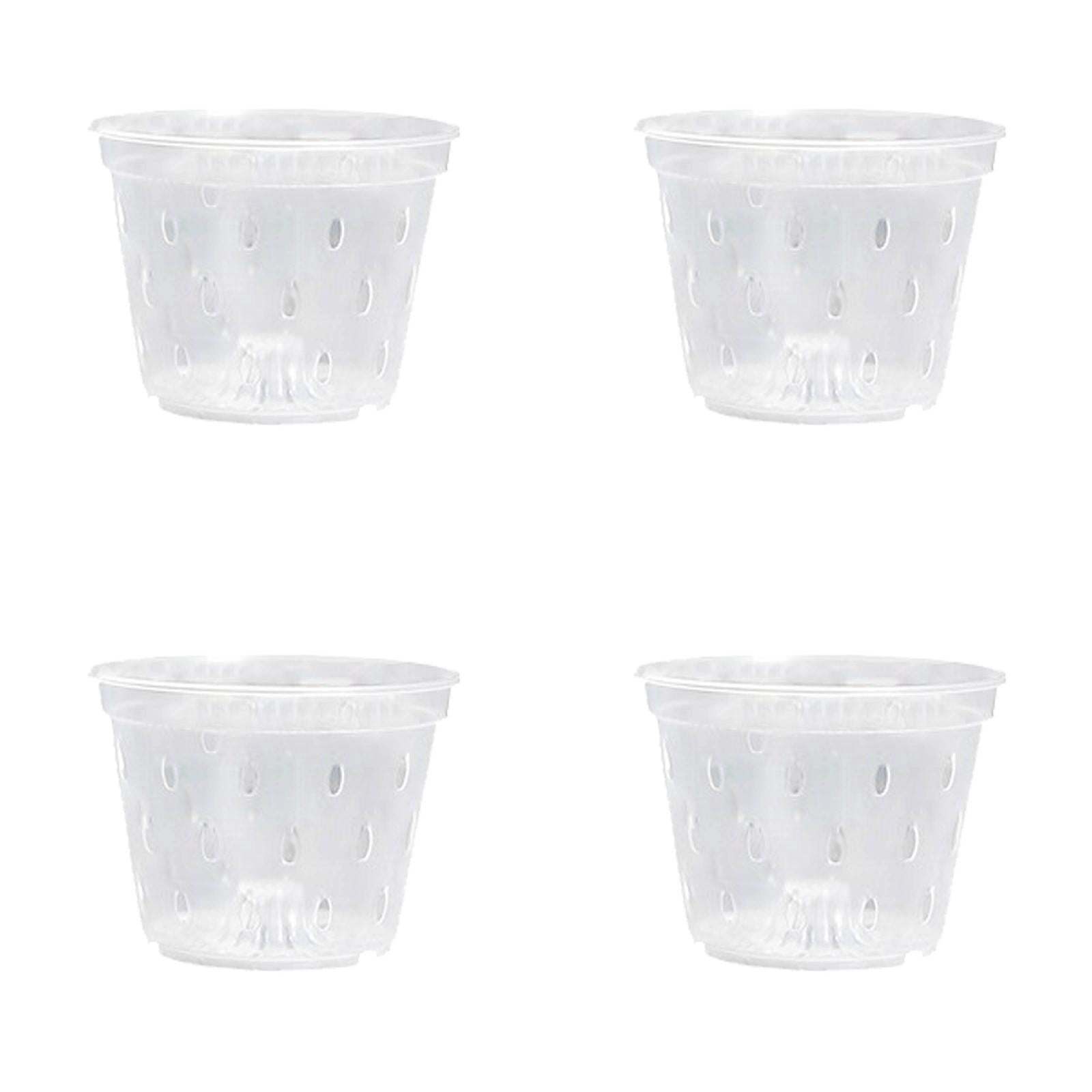 Orchid Clear Pots Phalaenopsis Planter pot with Side Holes Basin And ...