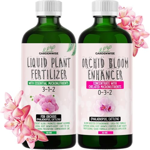 Orchid Fertilizer – Complete Orchid Plant Food Set 3-1-2 & 0-3-2 Liquid ...