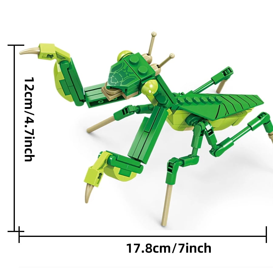 Orchid Mantis Assembled Building Blocks Model Wasp Small Animal Insect ...
