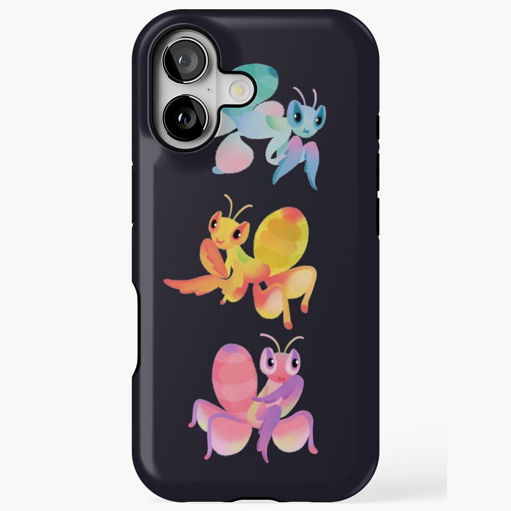Orchid Mantis Dark Insect Themed Art Compatible Phone Case for iPhone ...