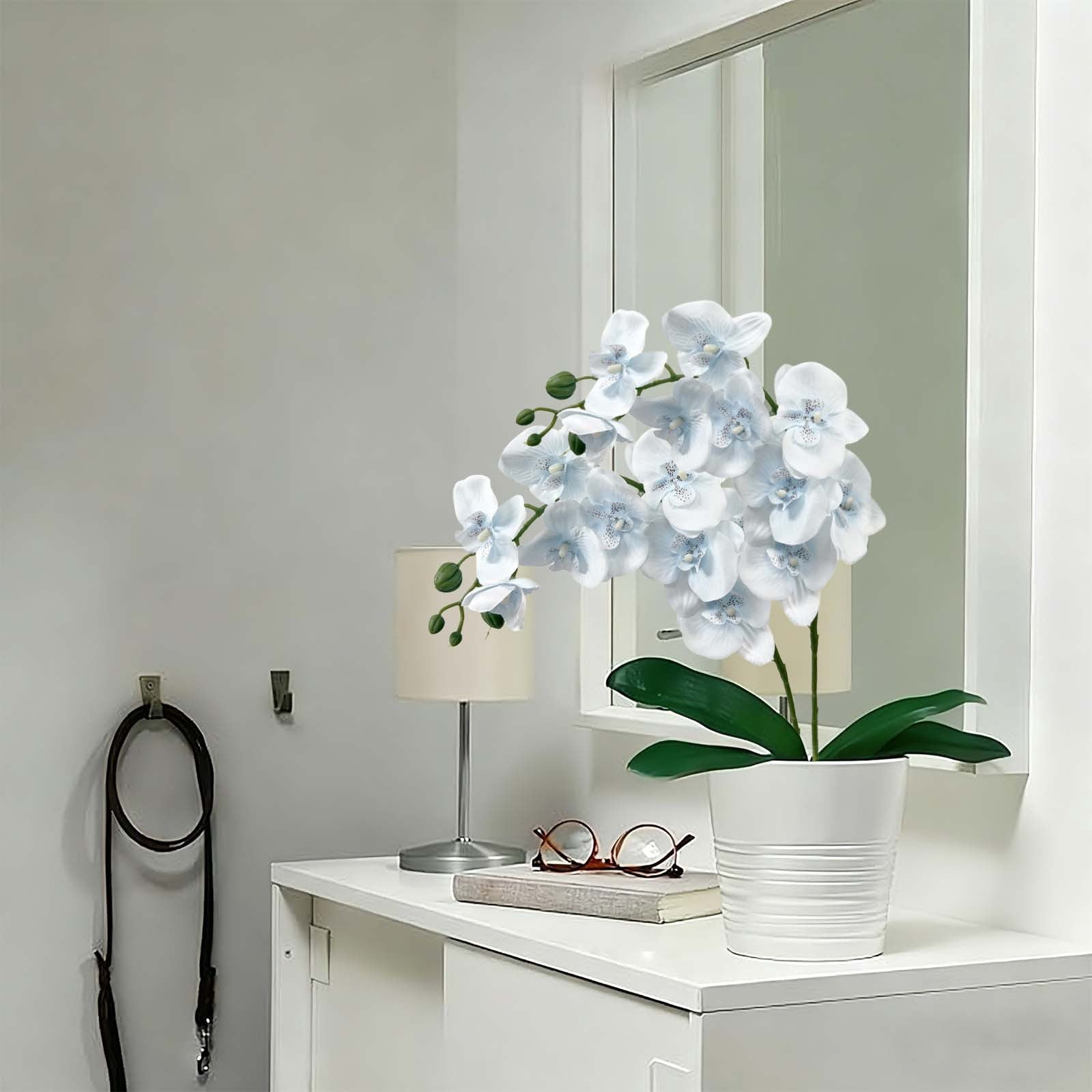 Orchid Stems Artificial Flowers,Faux Orchid,Real Touch Latex Faux ...