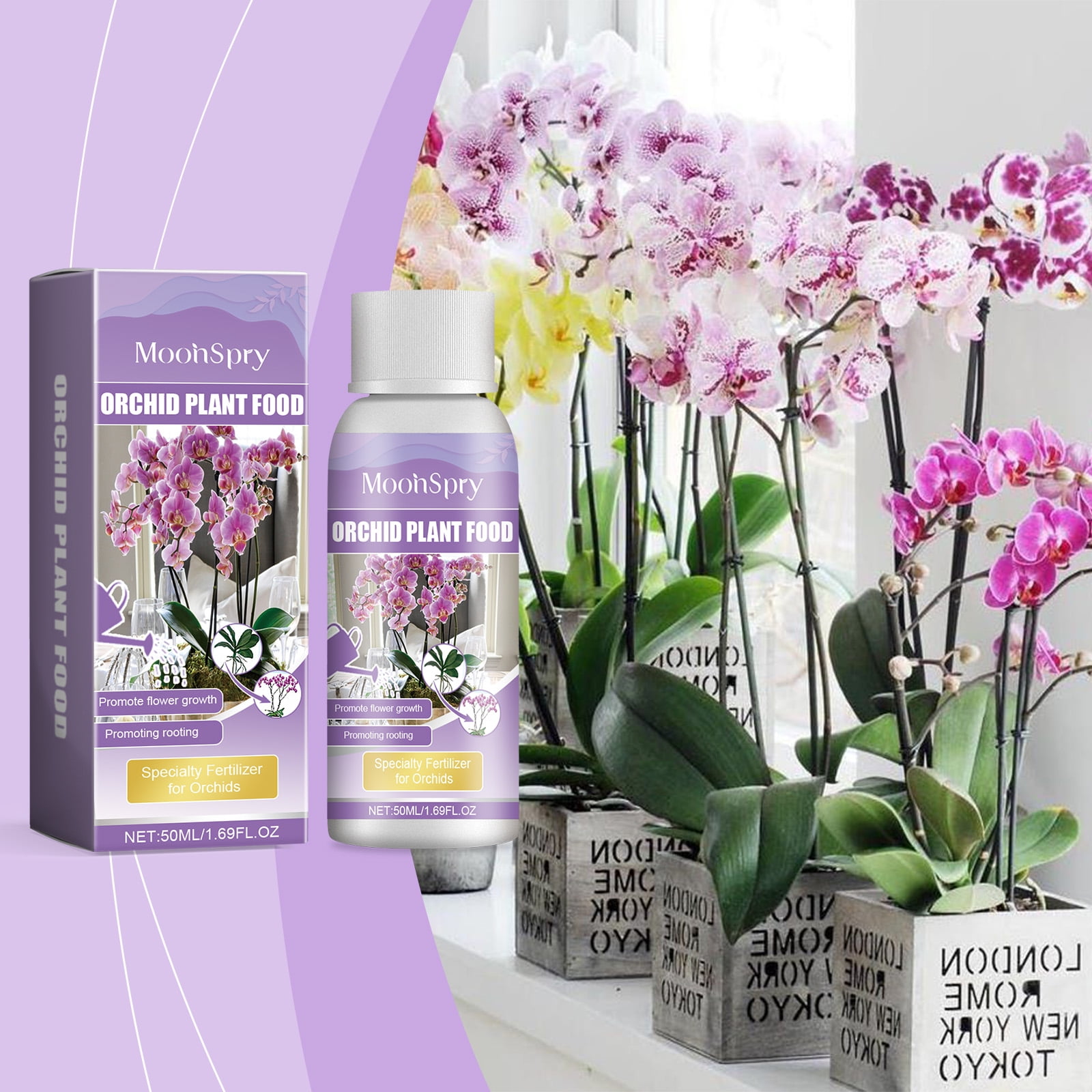Orchid plant growth agent, special nutrient solution for flowers and ...