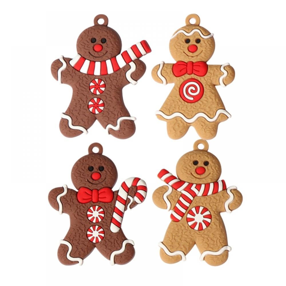 Orchip Gingerbread Man Christmas Ornaments 12 Pcs Set,3Inch Gingerbread ...