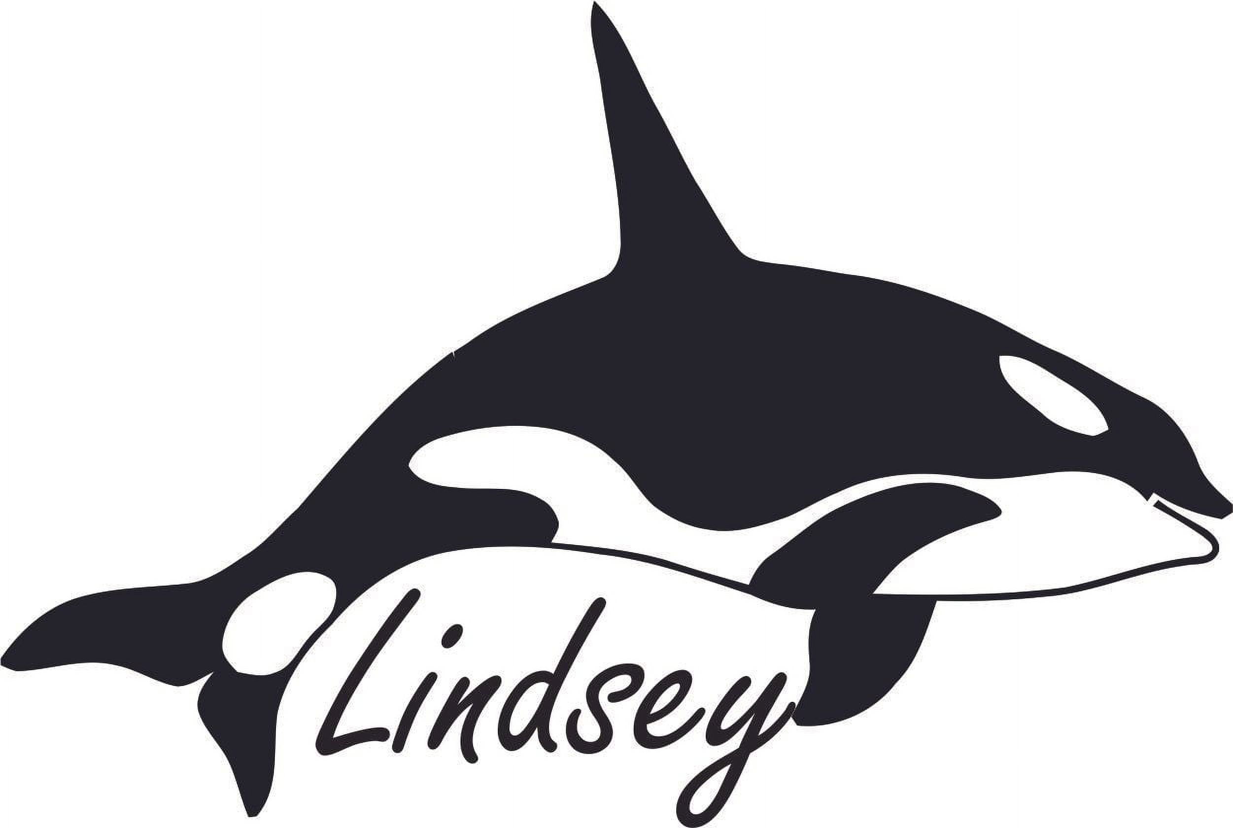 Orcinus Orca Killer Toothed Whale Customized Wall Decal - Custom Vinyl ...