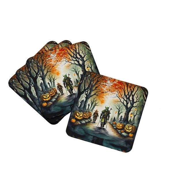 Orcs Spooky Halloween Foam Coasters - Walmart.com