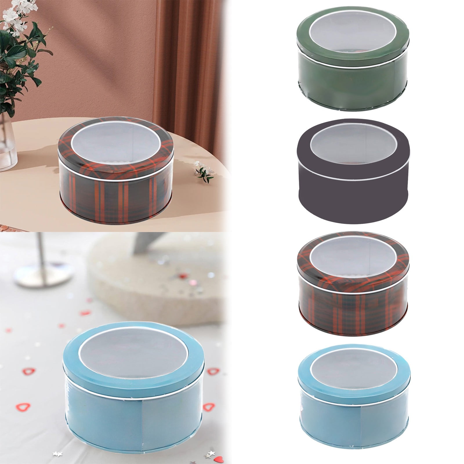 My Order! Christmas Cookie Tins with Lids for Gift Giving, Festive ...