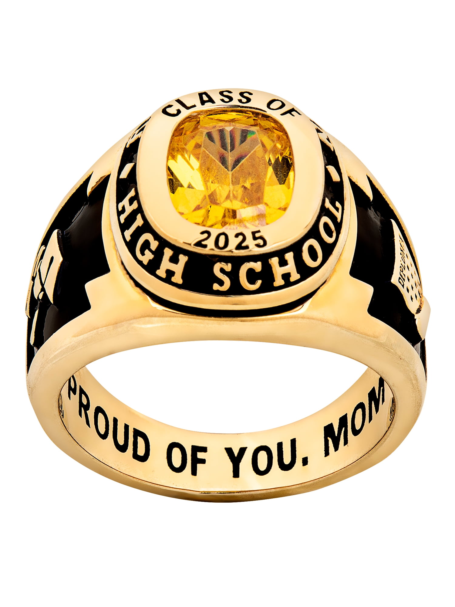 Order Now for 2025 Graduation, Freestyle Men's Cushion Birthstone Class ...