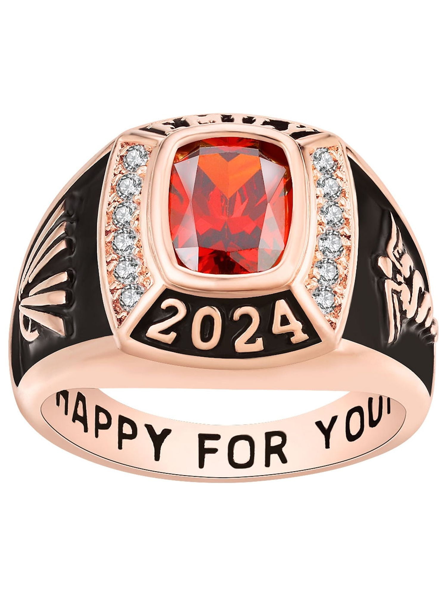 Order Now for 2025 Graduation, Freestyle Women's CZ Square Birthstone ...