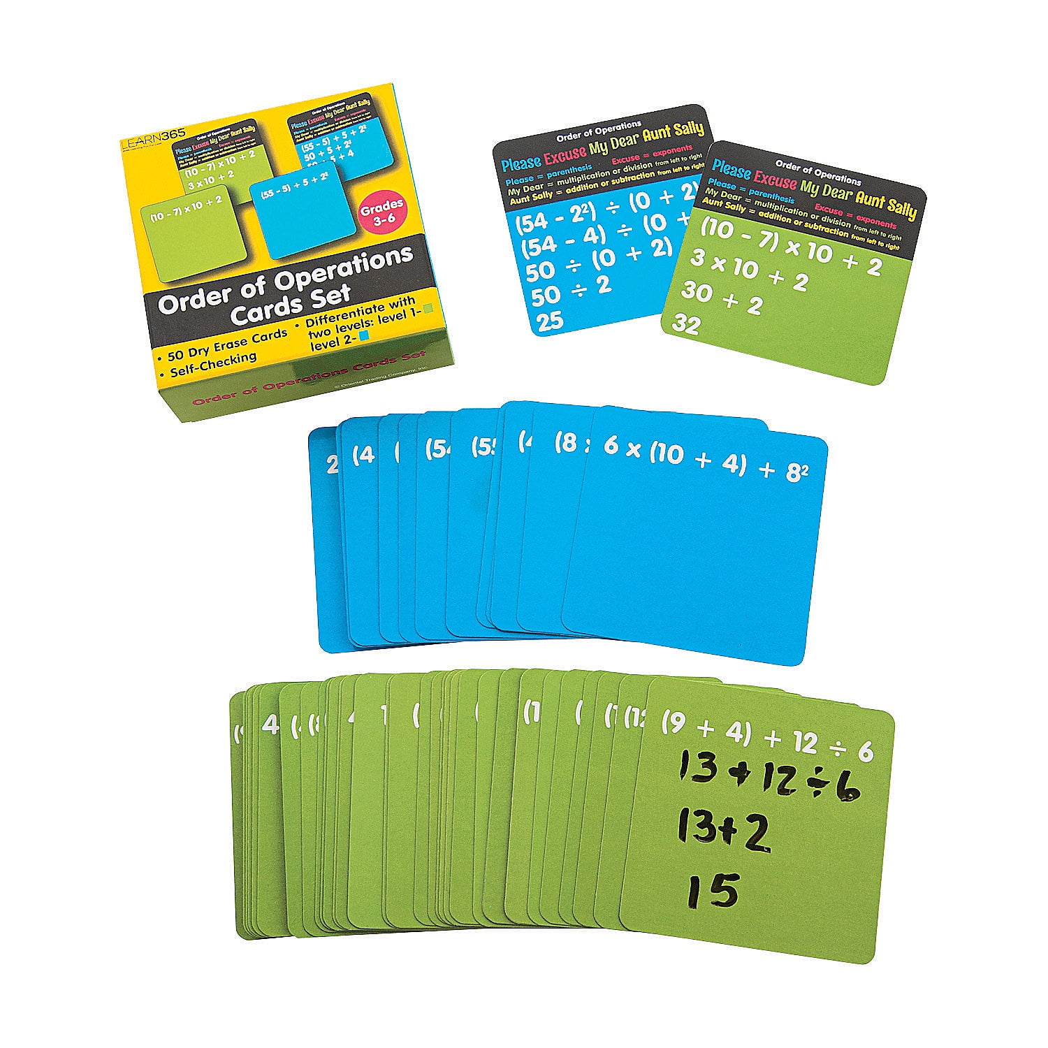 Order Of Operations Cards Set - 50 Pieces - Walmart.com
