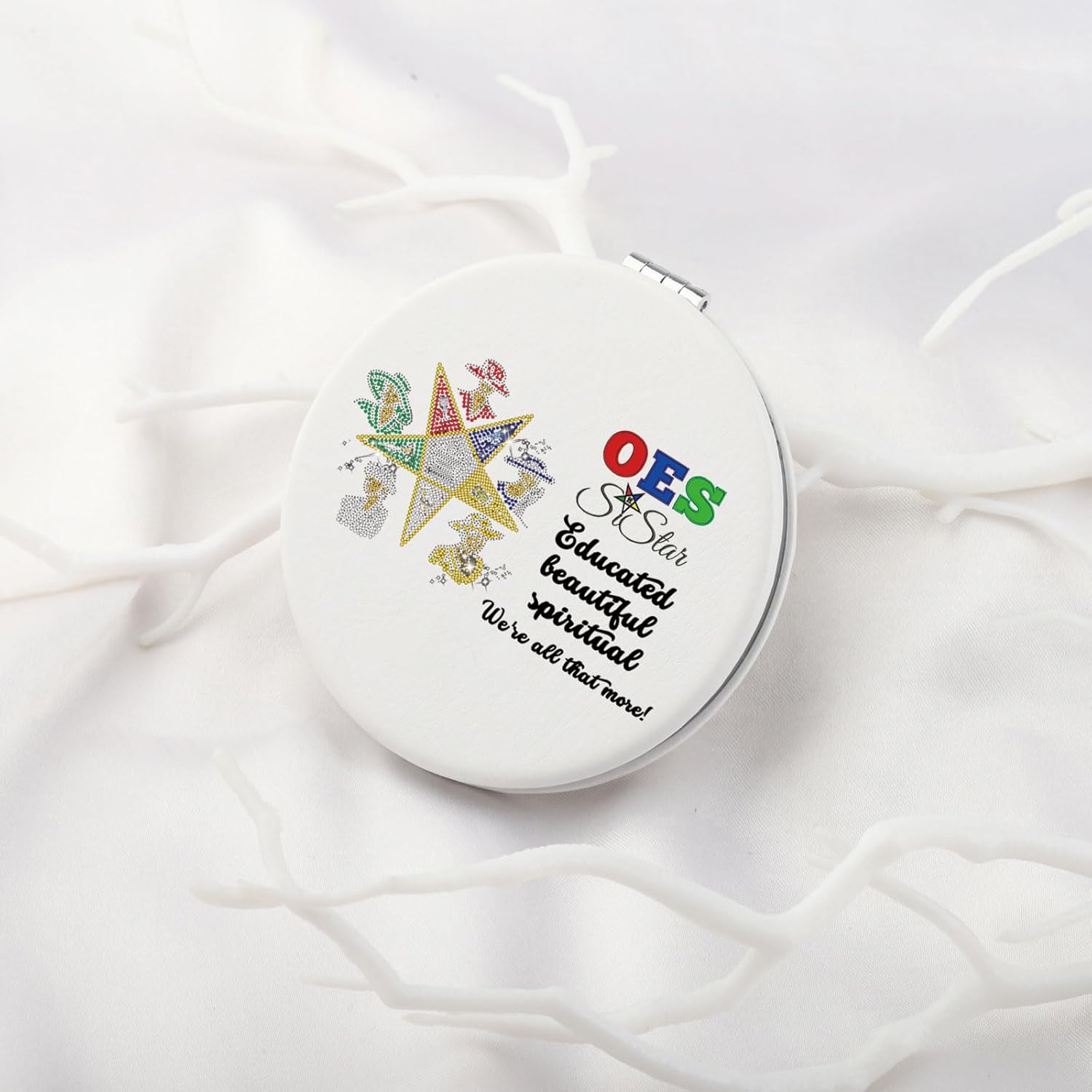 Order Of The Eastern Star Gift Oes Sistar Compact Mirror Educated ...