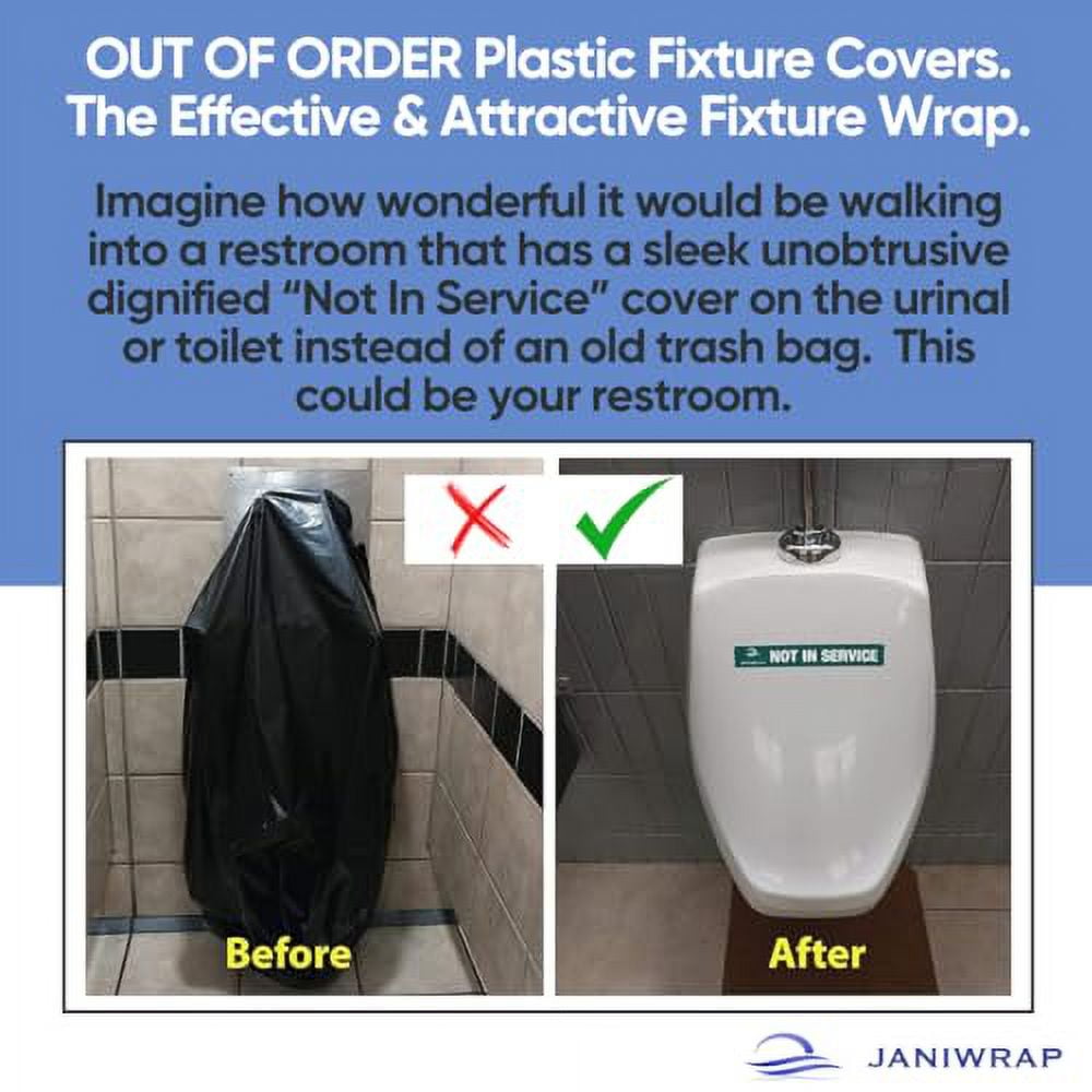 | Out of Order Urinal & Toilet Covers with "Due to Social Distancing ...