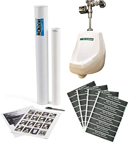 | Out of Order Urinal & Toilet Covers with "Due to Social Distancing ...