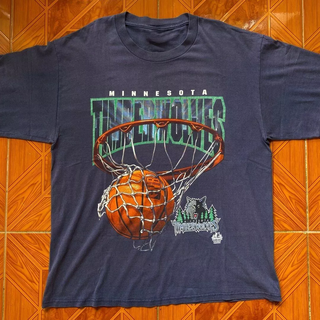 Order_now!!_90's Minnesota_timberwolves Vintage Nba Tee Shirt - Walmart.com