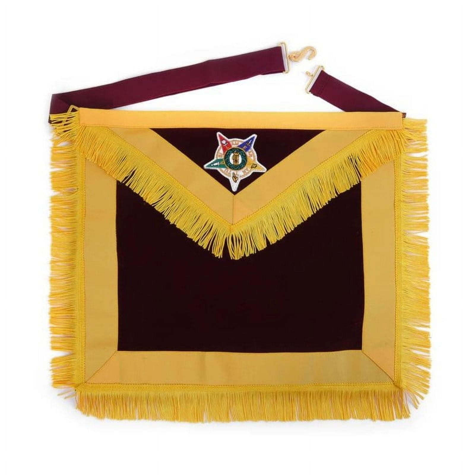 Order of the Amaranth Apron – Maroon Velvet with Yellow Borders ...