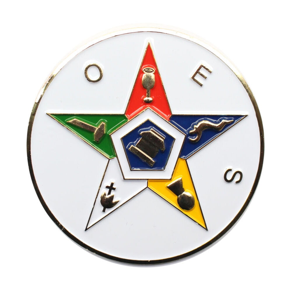 Order of the Eastern Star Car Bumper Decal - OES Masonic Car Emblem ...