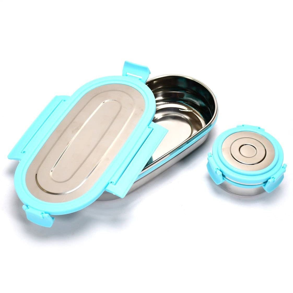 OrderIQ Stainless Steel Tiffin Lunch Box Container Dabba with 4 Side ...