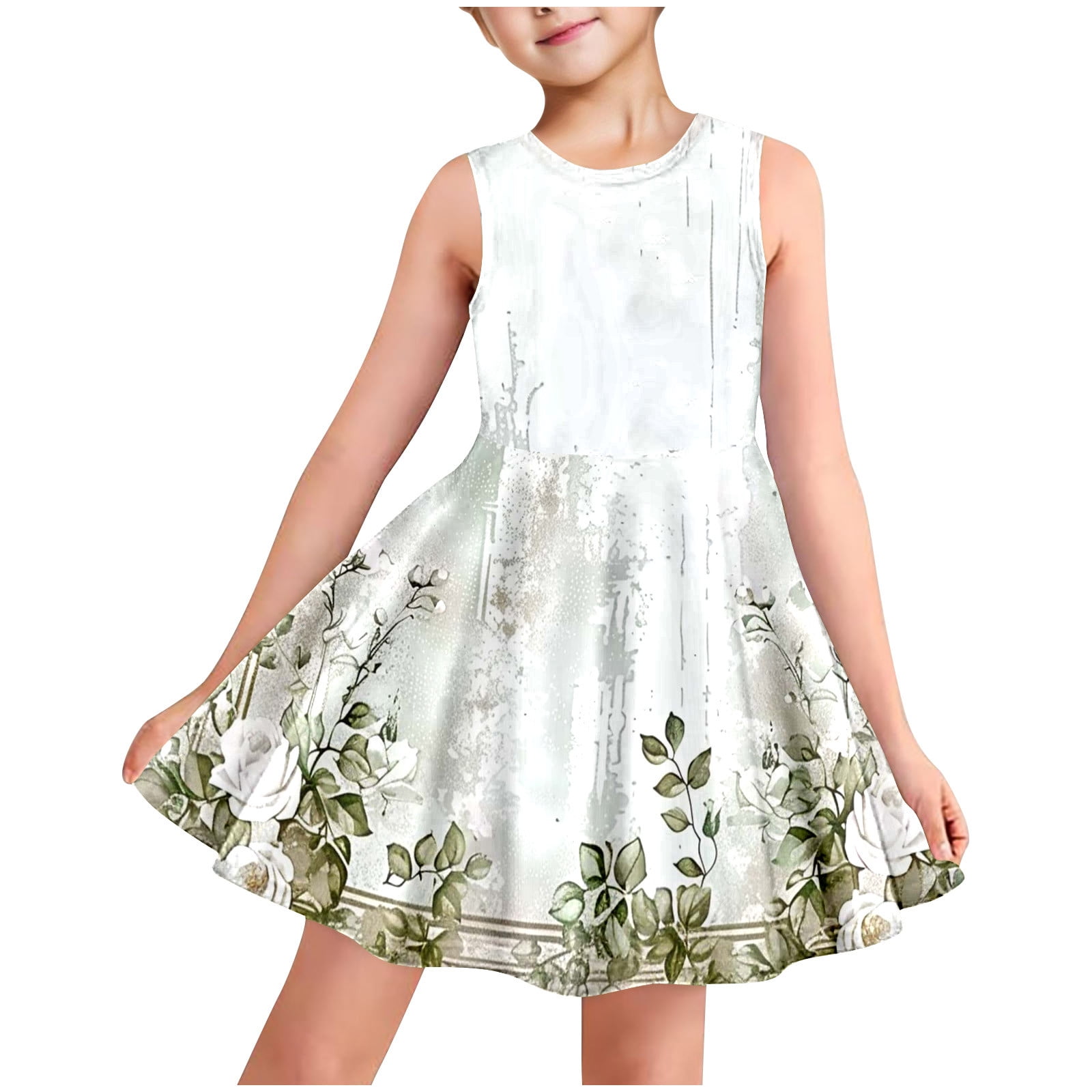 My Orders Gamivast Girls Dresses Size 10-12 Summer Sleeveless Floral ...