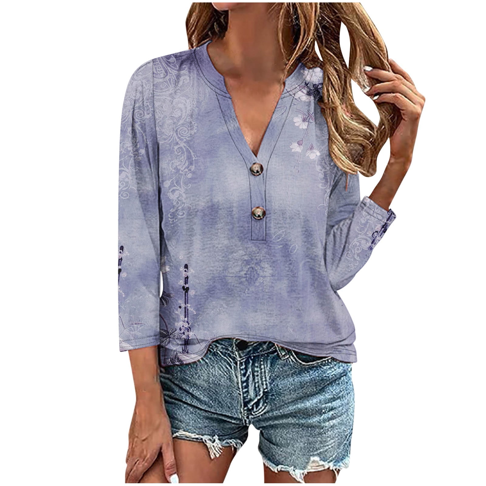 My Orders Lightweight Tops & Blouses Plus Size Womens Shirts Long ...