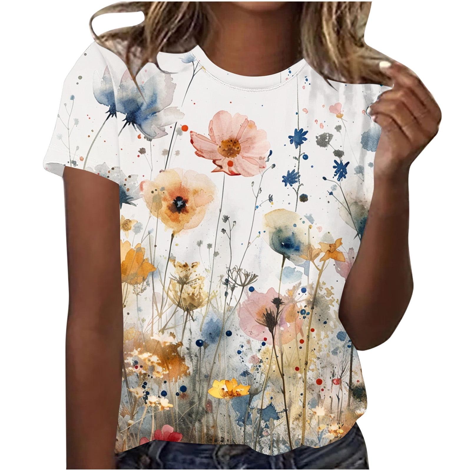 My Orders Lightweight Tops & Blouses Red Shirts for Women Crop Beach ...