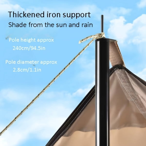 Ordinary 3*4m RV Outdoor Tent Shade Portable Camping Sunscreen ...