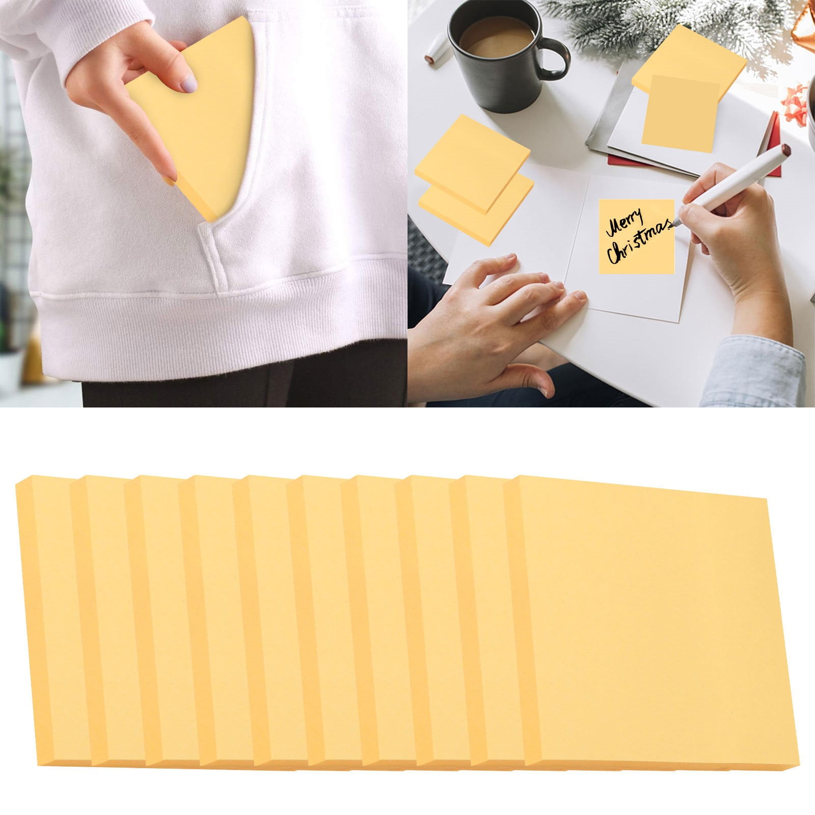 GBAYXJ 100 Assorted And Sticky Sheets Tearable Bright Colors Feet Notes ...