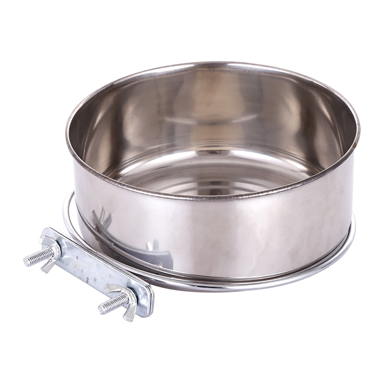 Ordinary stainless steel dog bowl dog cage hanging fixed dog Basin ...