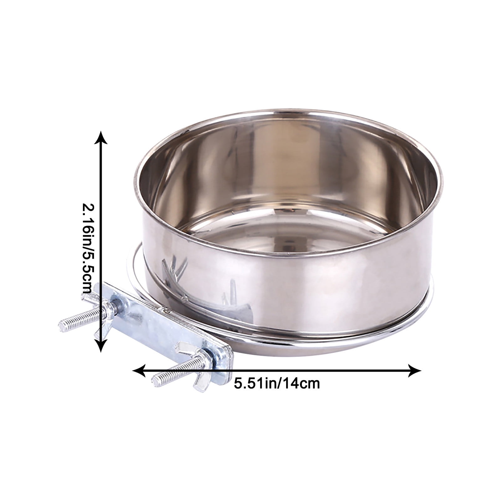 Ordinary stainless steel dog bowl dog cage hanging fixed dog Basin ...