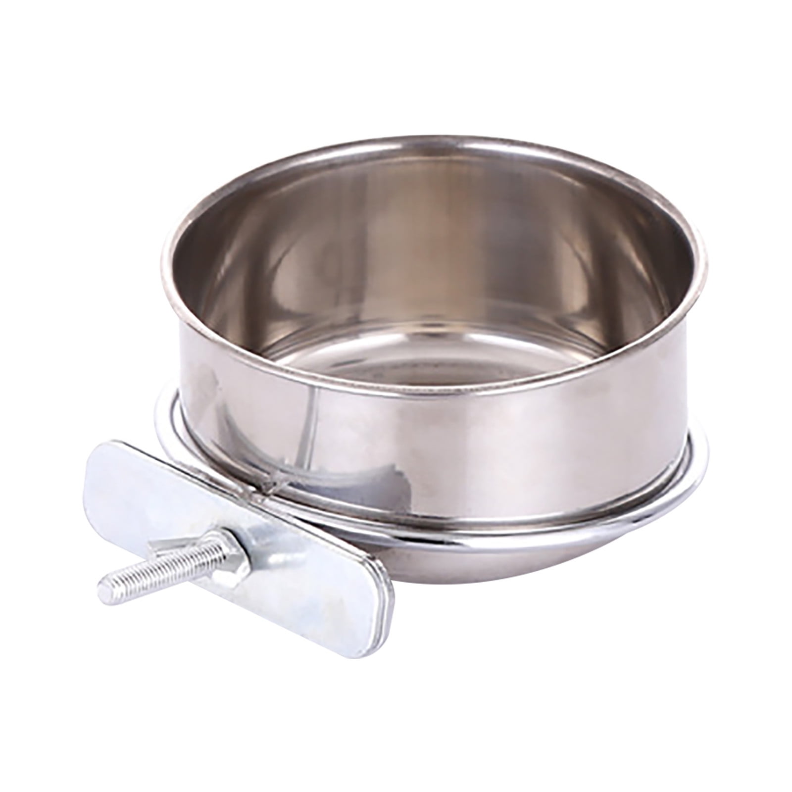 Ordinary stainless steel dog bowl dog cage hanging fixed dog Basin ...