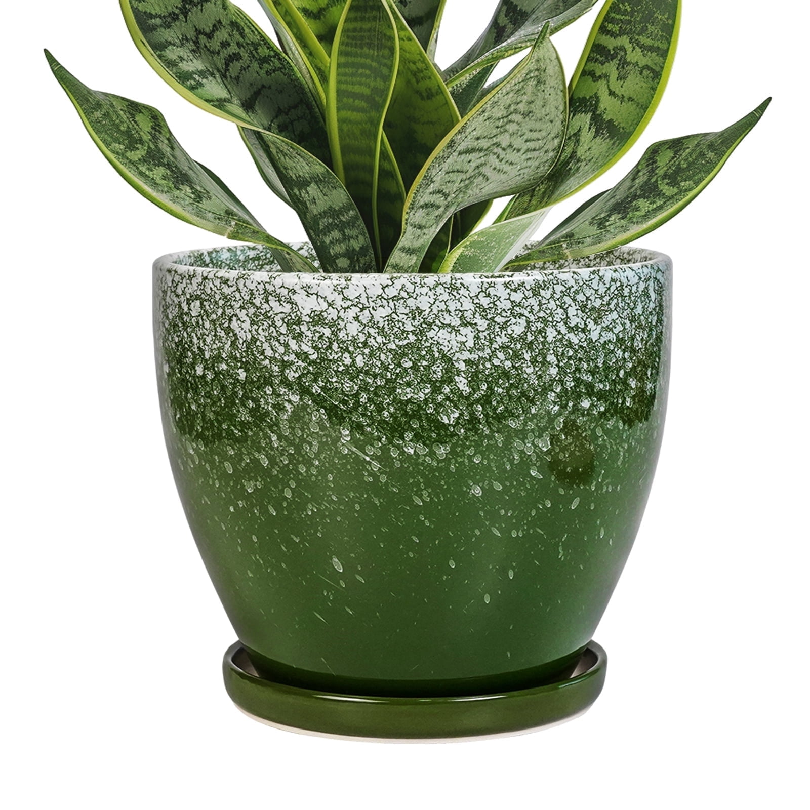 Ordivic 6 Inch Plant Pot - Ceramic Plant Pots with Drainage Hole and ...