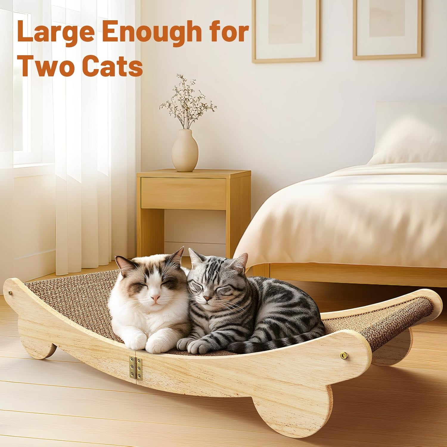 "Ordora 31.5'' Extra-Large Cat Scratcher | 2-in-1 Scratch Pad & Cat ...