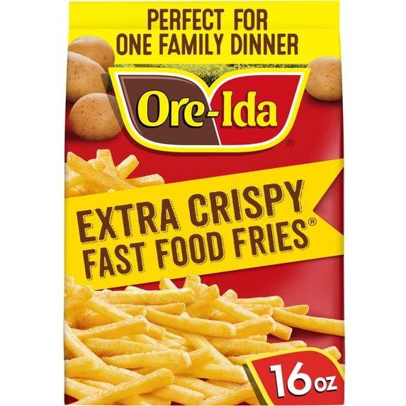 Ore-Ida Extra Crispy Fast Food Fries, 16 oz Bag - Walmart.com