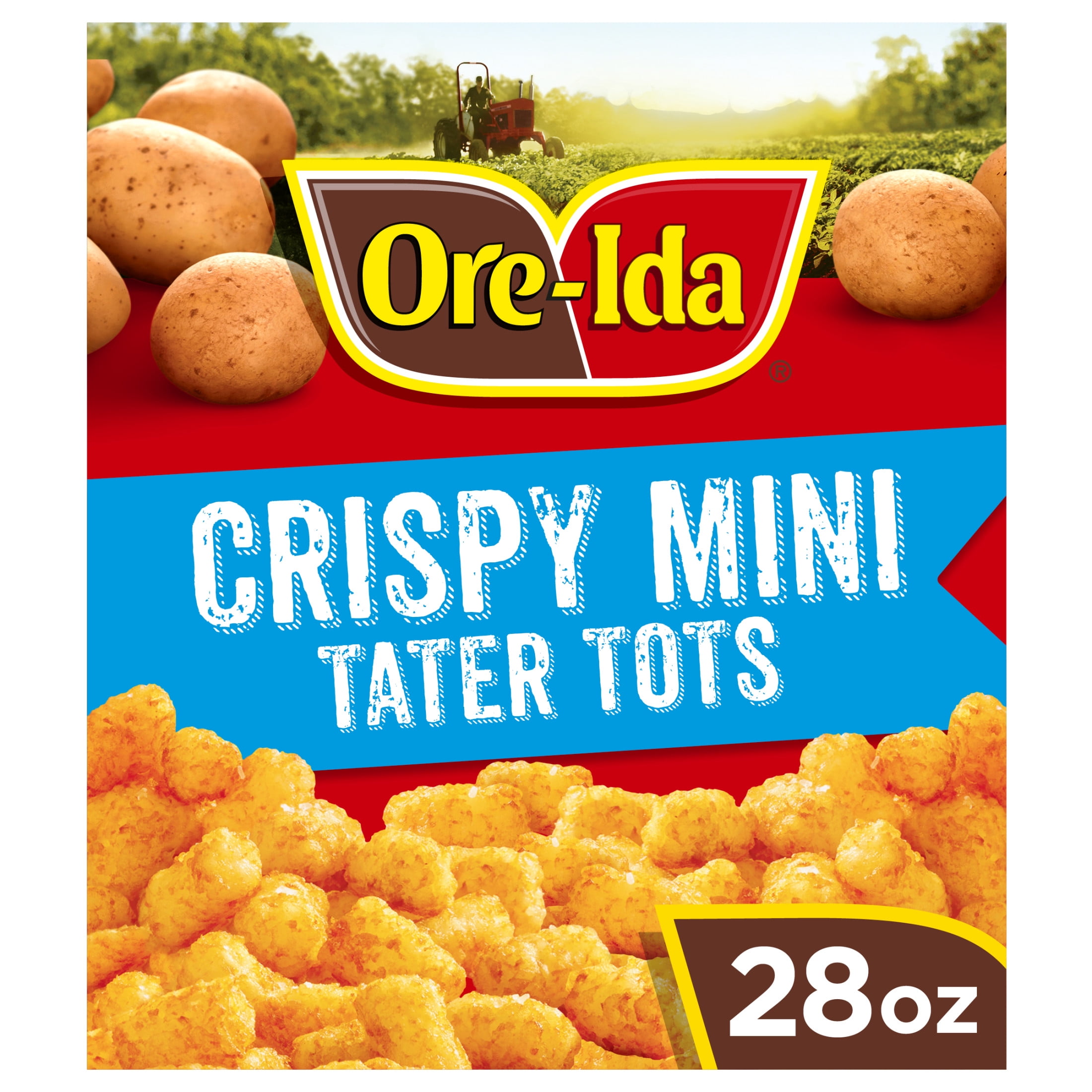 Ore-Ida Mini Tater Tots for Office Breakroom, 28 oz Bag - Walmart ...