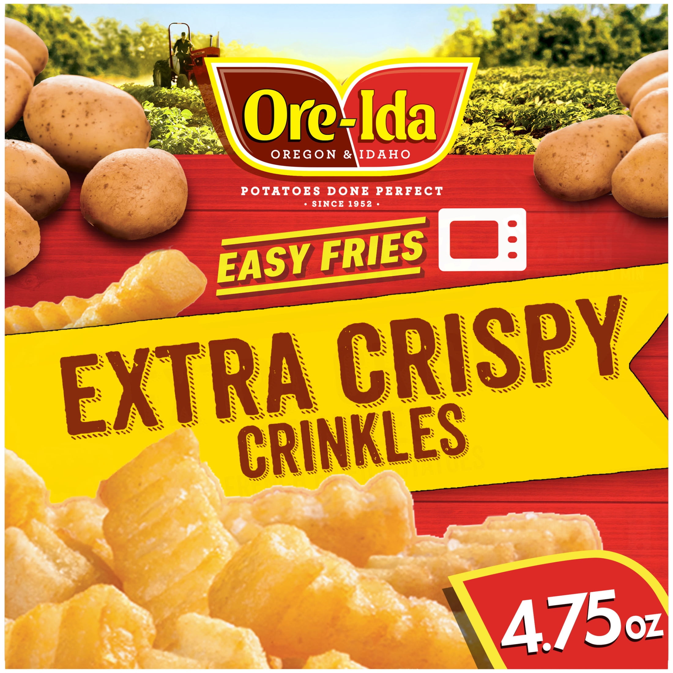 Ore-Ida Ready in 5 Extra Crispy Crinkle Cut Fries, French Fried ...