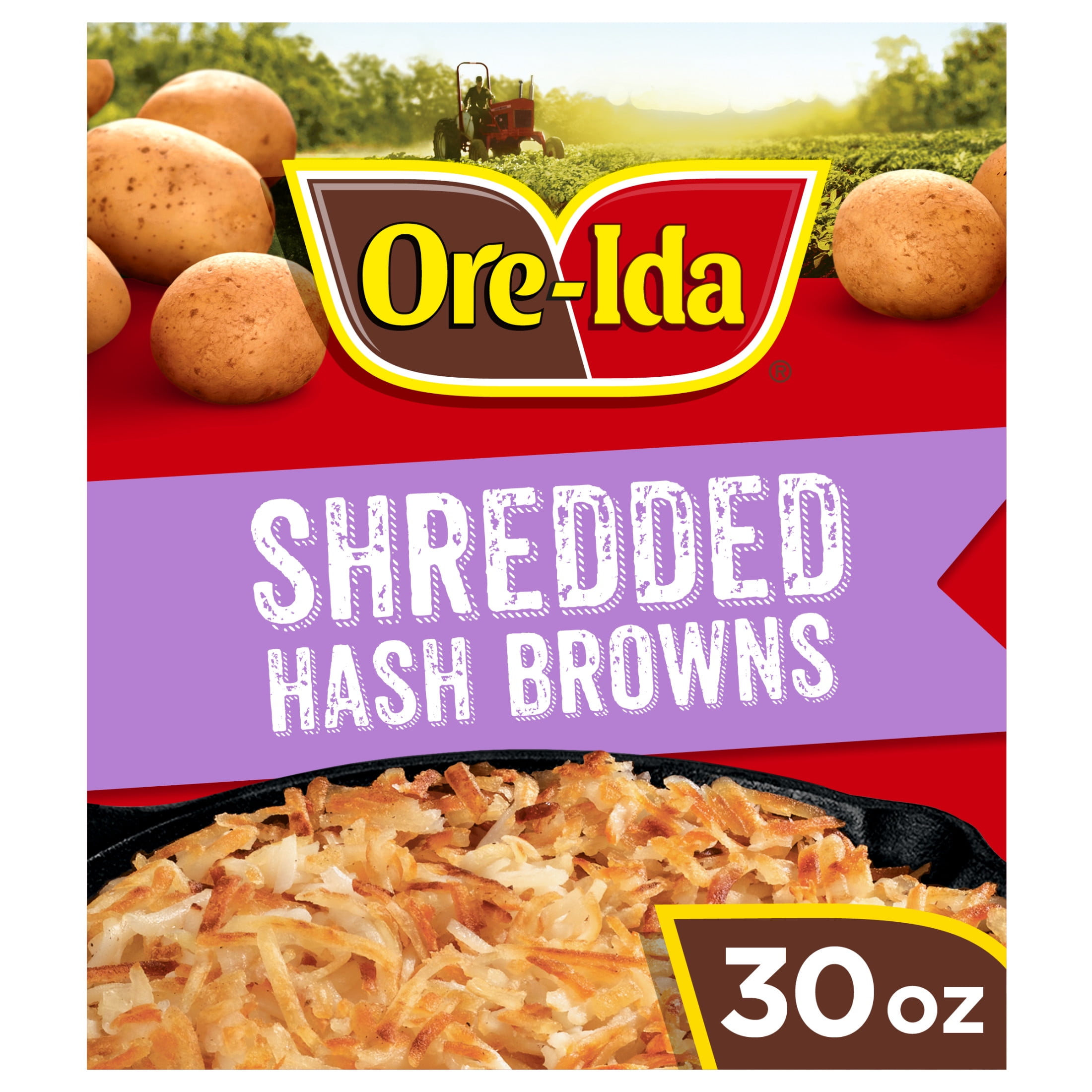 Ore-Ida Shredded Hash Browns Frozen Potatoes, 1 Bag, for Easy Breakfast ...