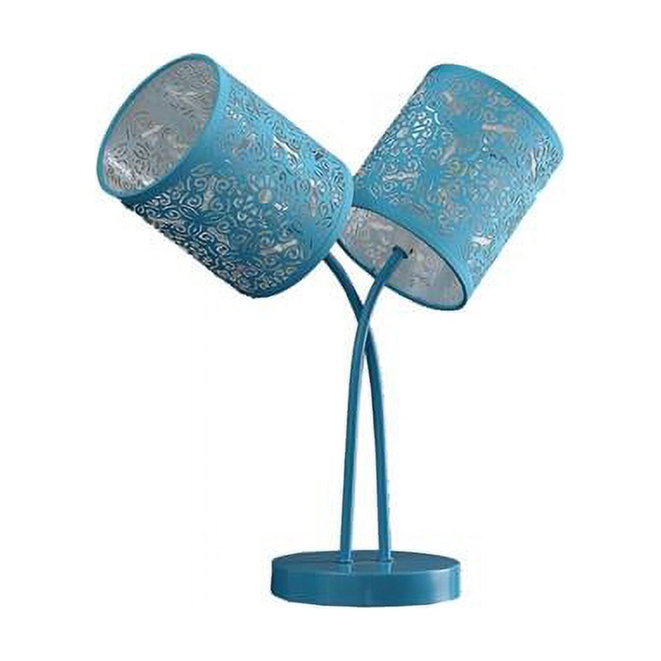 Ore International HBL2606 17 in. Bohemian Paisley 2-Light Cylinder ...