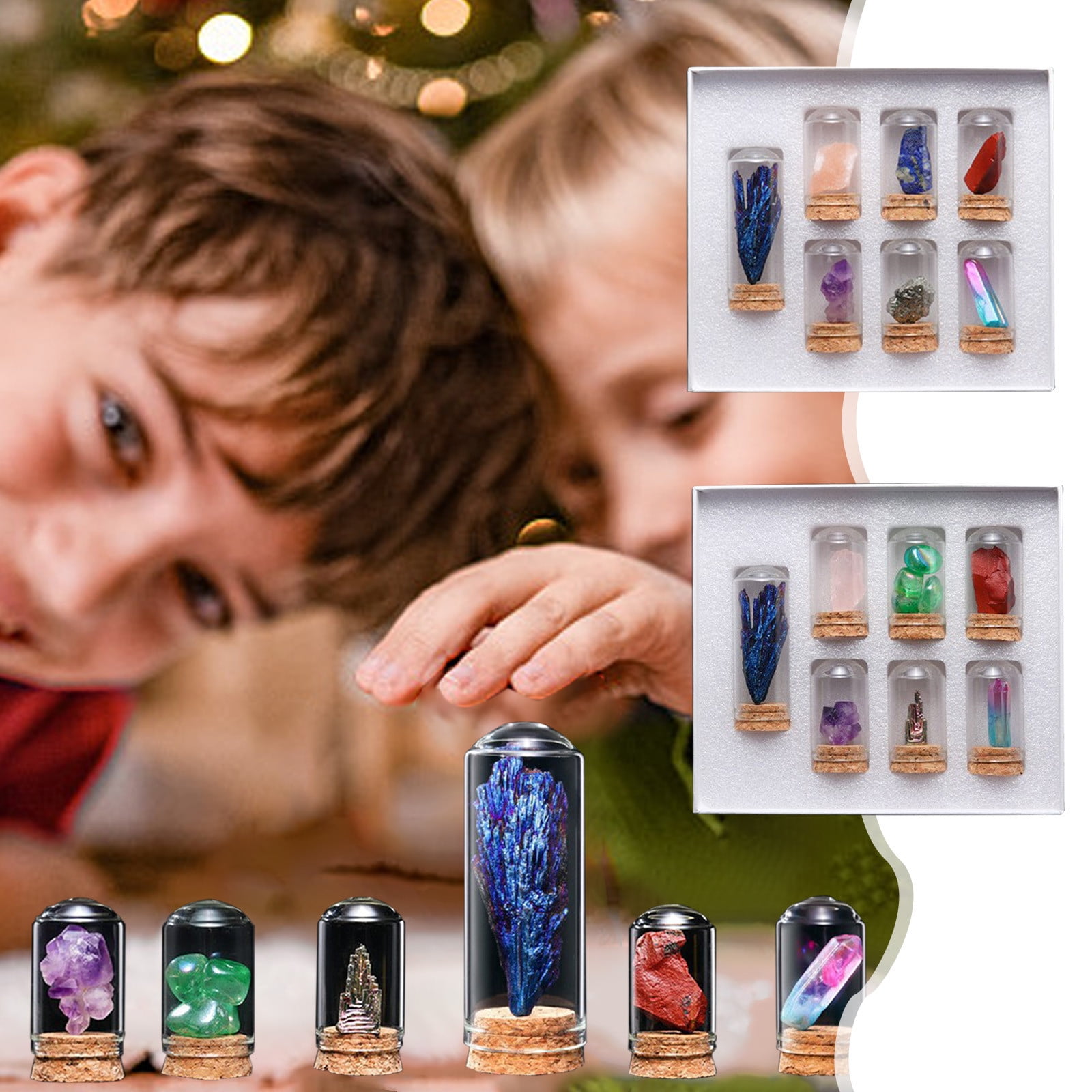 Ore Specimen,Kid's Crystal Learning Collection,Educational Geology Kit ...