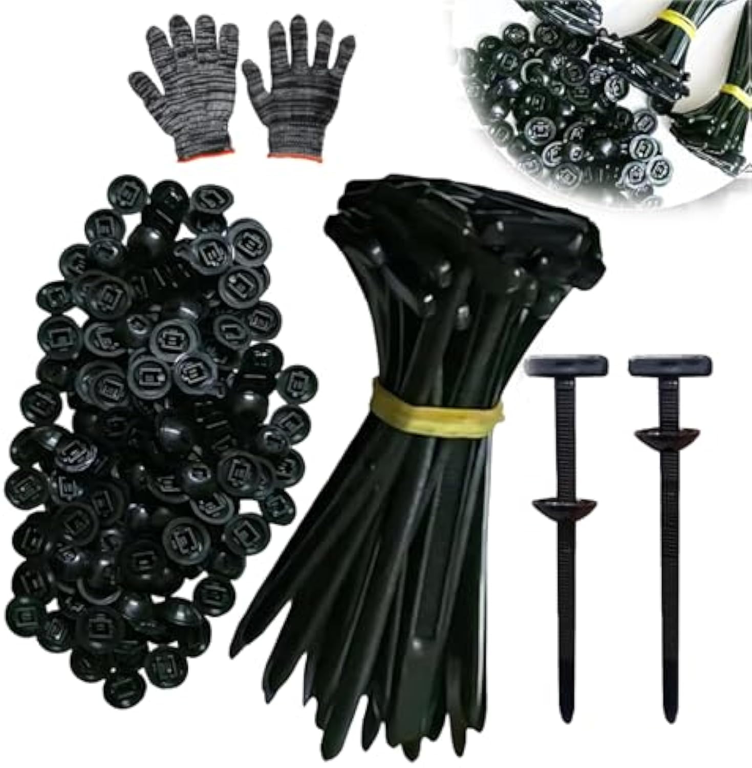 Orechstripe Cable Tie Buckle, 30-500pcs Nylon Universal Cable Tie ...