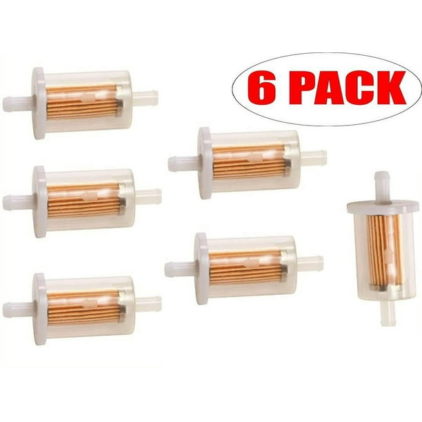 Oregon 07-064 (6 Pack) In Line Fuel Filter Replaces Briggs & Stratton ...