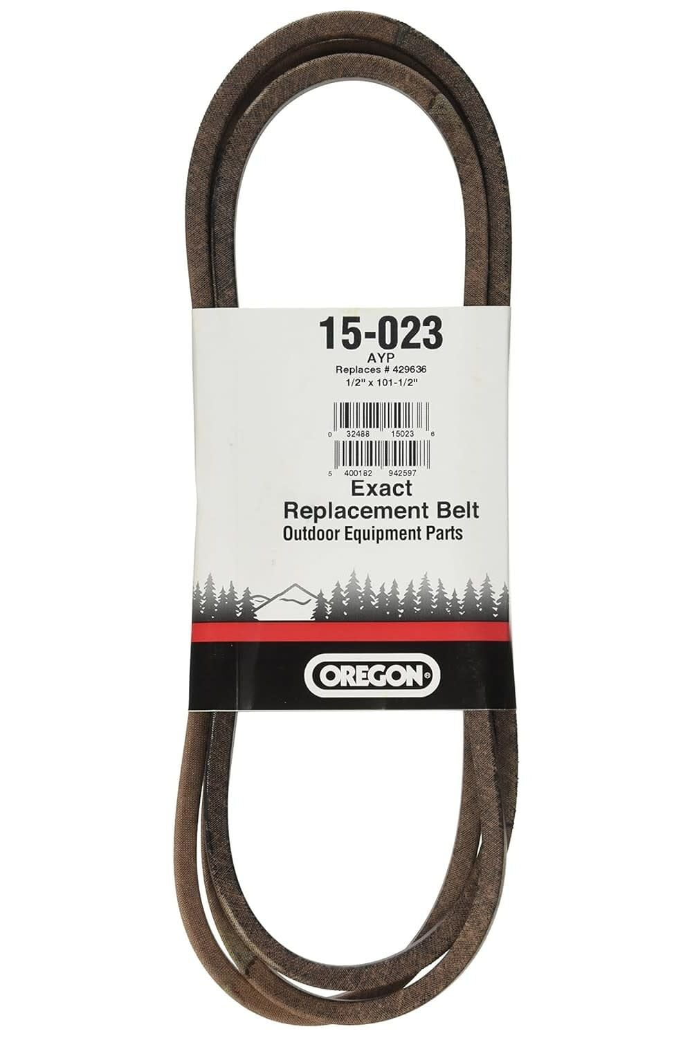 Oregon 15-023 Deck Belt 1/2" by 101-1/2" Lawn Mower Belts - Walmart.com