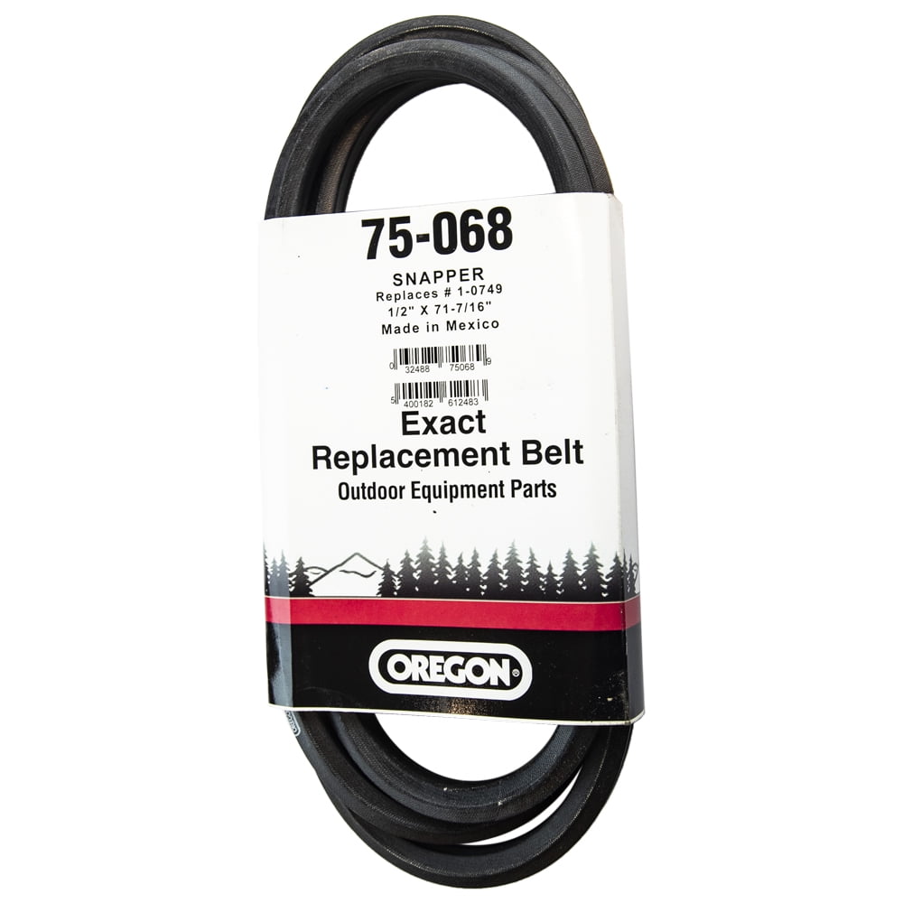 Oregon 2 Pack 75-068 Belt Premium 1/2" X 71-7/16" - Walmart.com