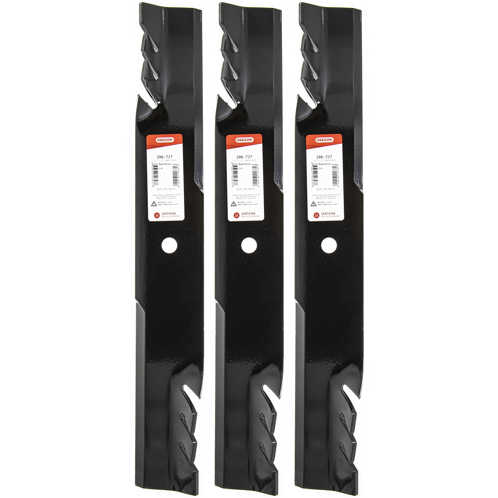 Oregon 396-727 Gator Blades 3 Pack Scag Turf Tiger Cheetah 481712 ...