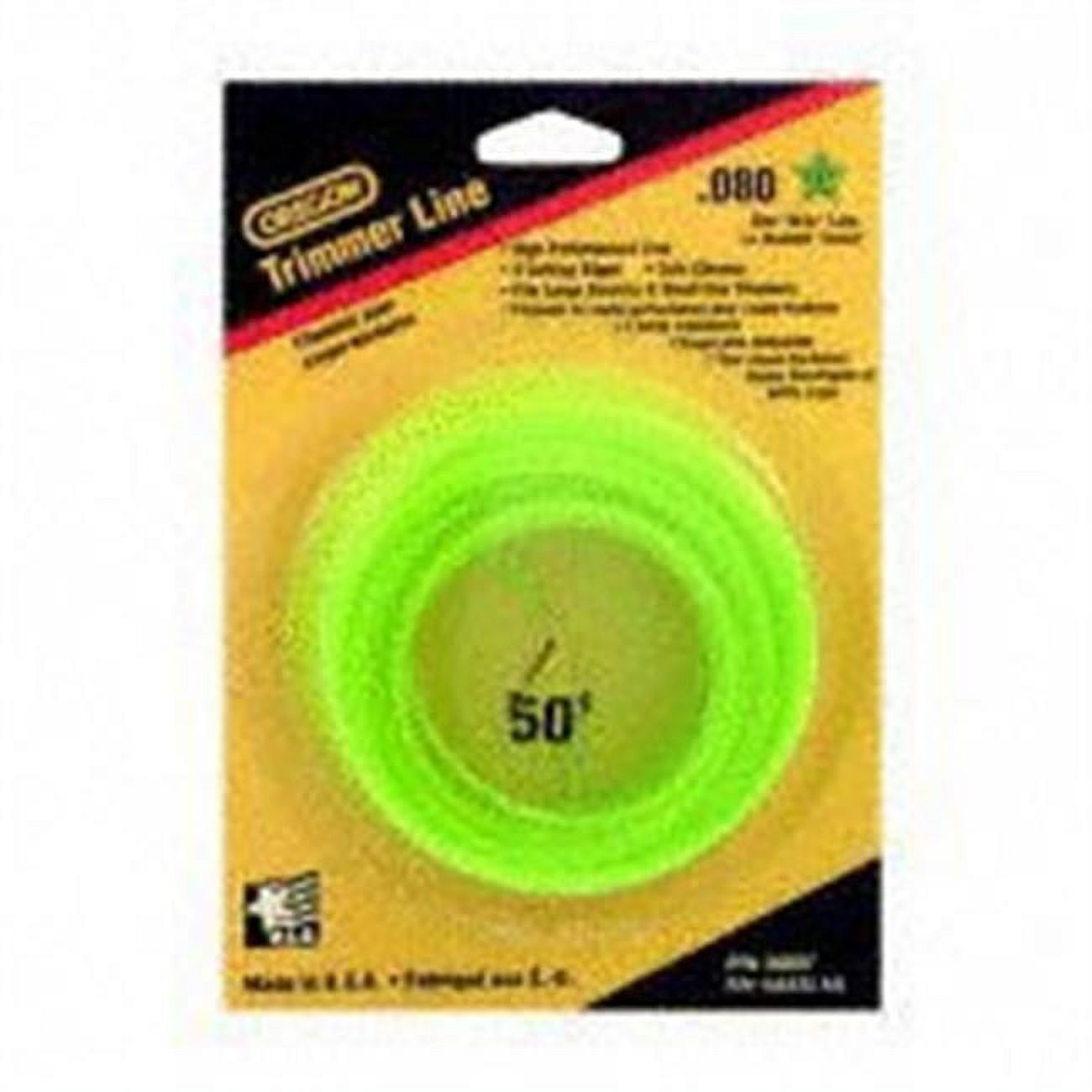 Oregon 619768/36898 Trimmer Line, 0.095 in Dia, 50 ft L, Co-Polymer ...