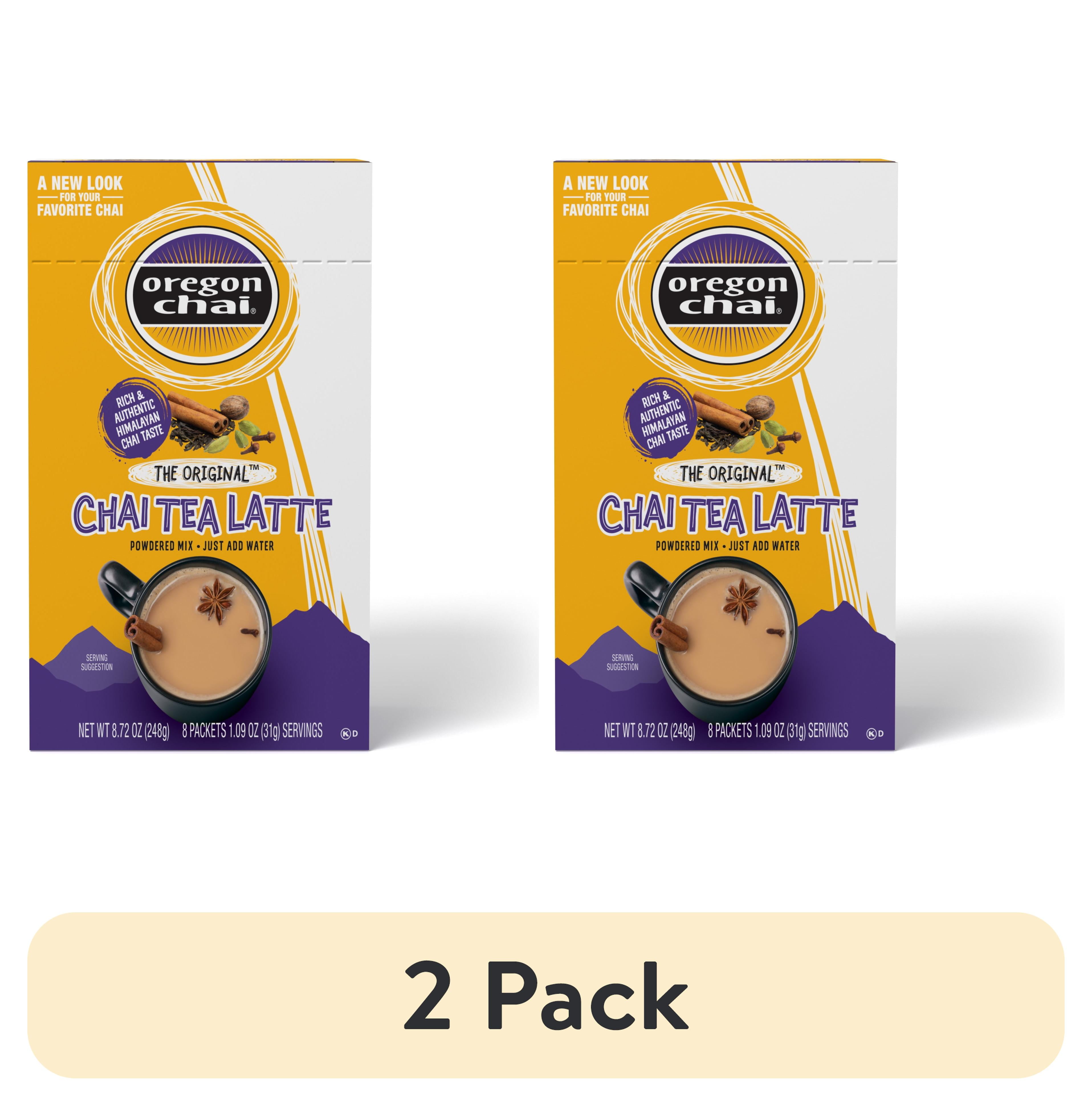 (2 pack) Oregon Chai, Original Chai Tea Latte, Single Serve Packets, 8 ...