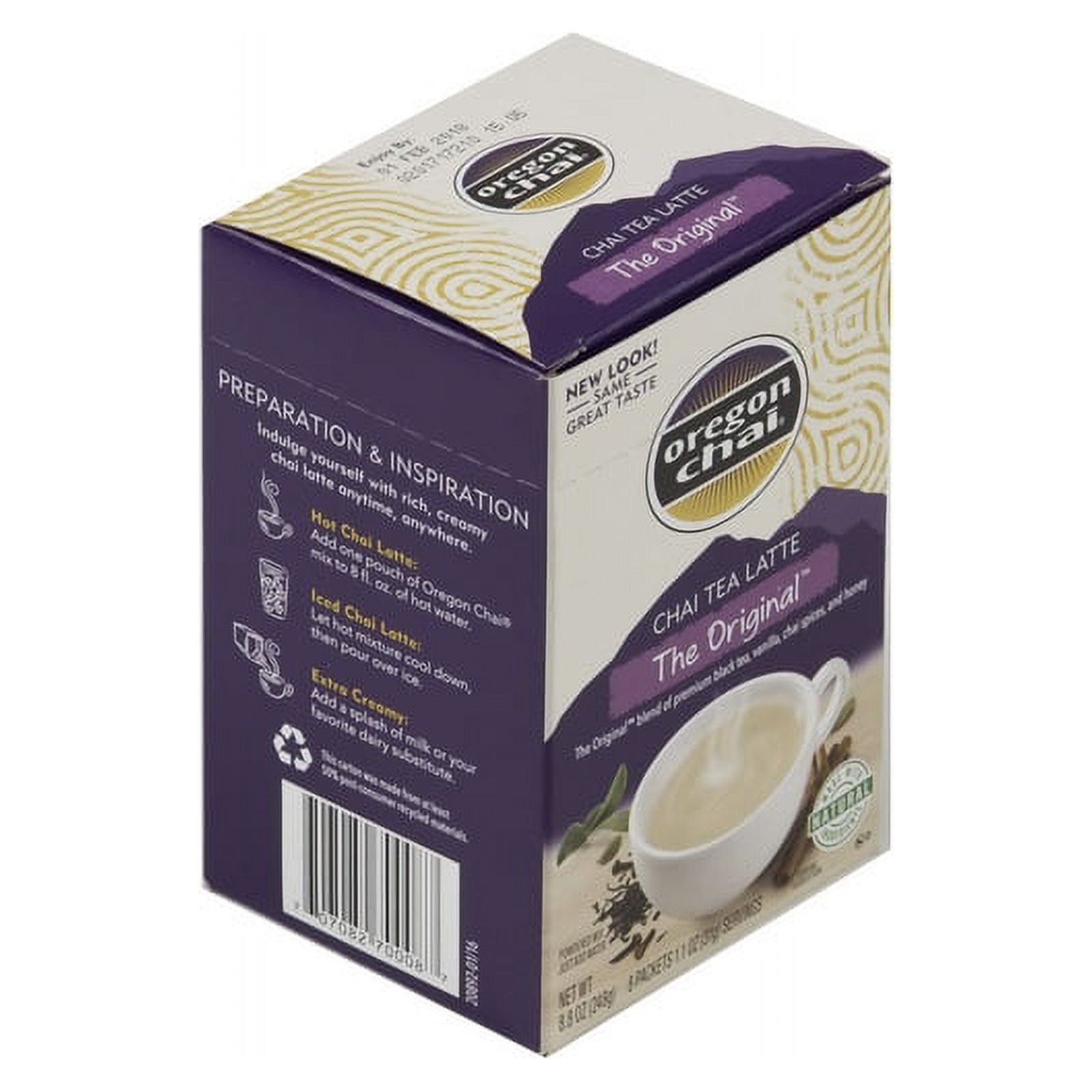 Oregon Chai The Original Chai Tea Latte Mix, 8 ct - Case of 6 - Walmart ...