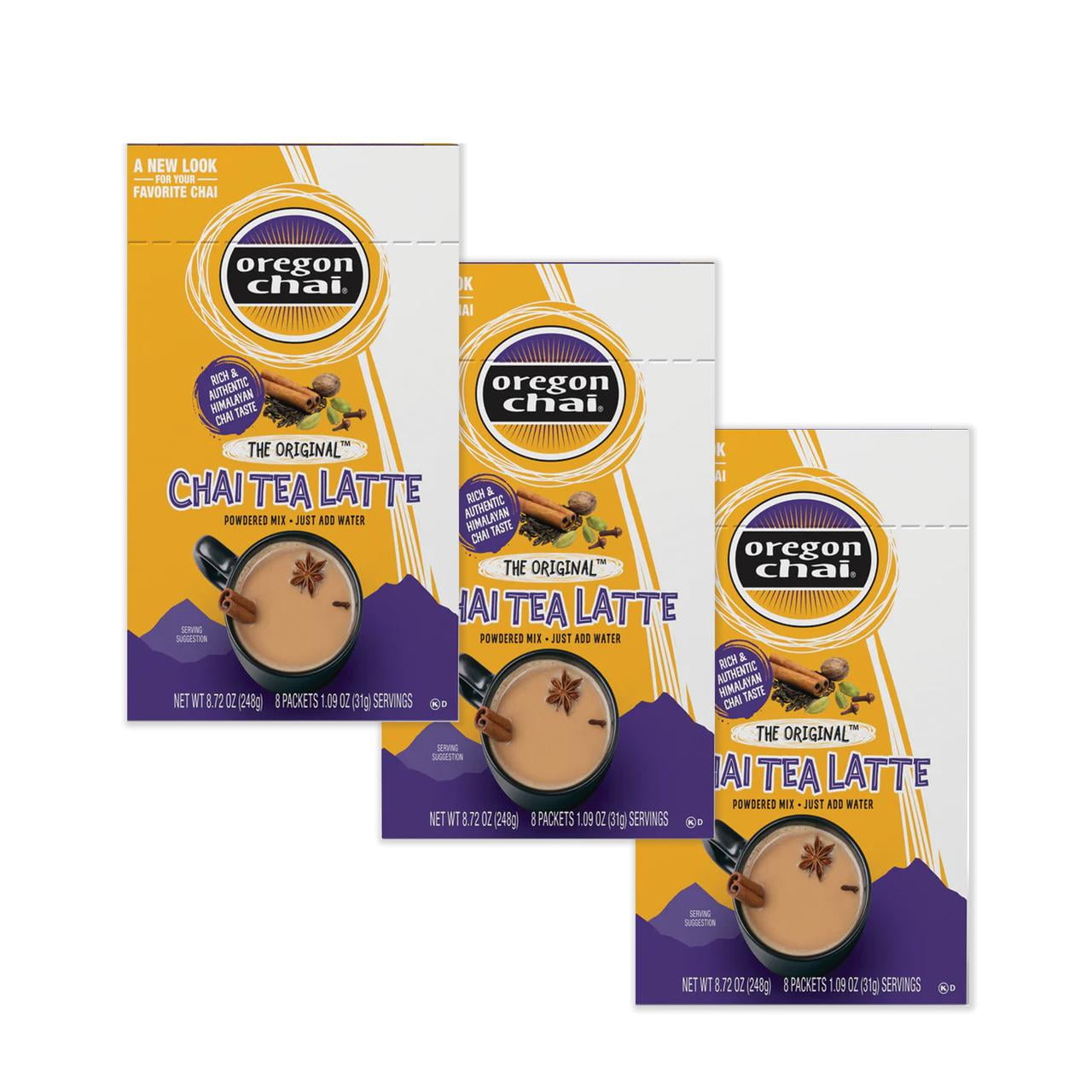 Oregon Chai The Original Chai Tea Latte Mix, Naturally Caffeinated, 3 ...