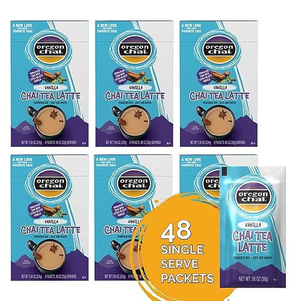 Oregon Chai Vanilla Chai .. .. Tea Latte Single .. Serve .. Powdered ...