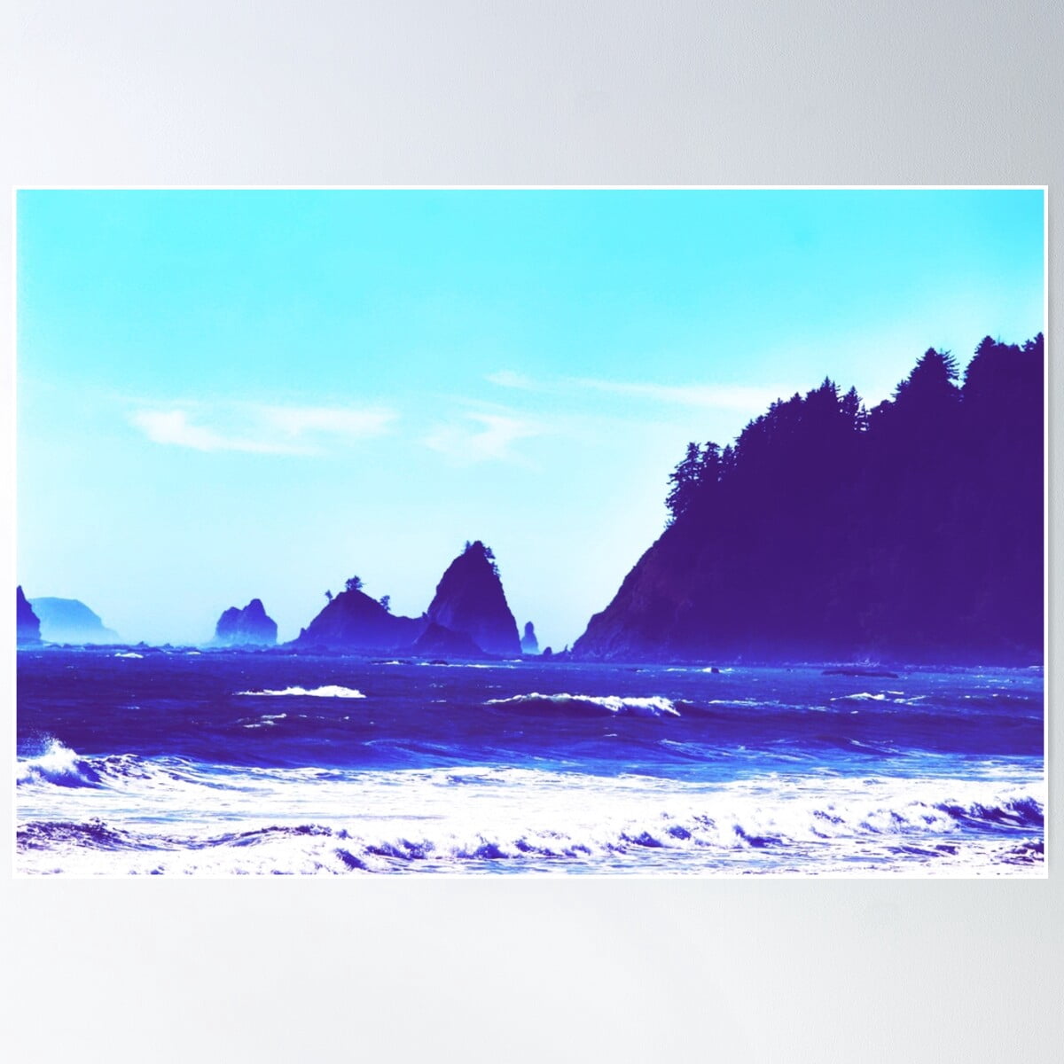 Oregon Coast Poster Wall Art, Modern Wall Decor For Living Room Bedroom ...