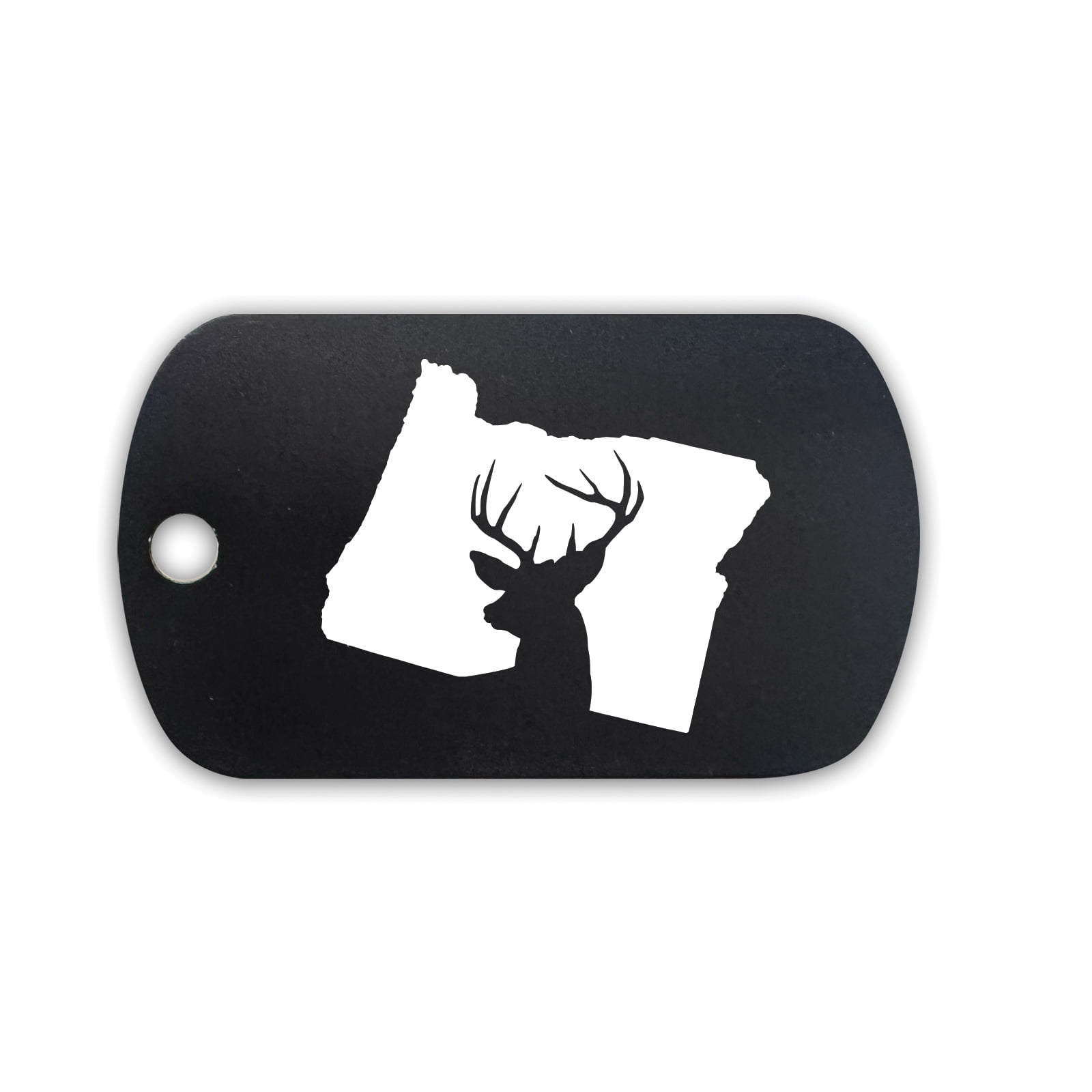 Oregon Deer State GI Dog Tag Aluminum Keychain buck hunt hunting rifle ...