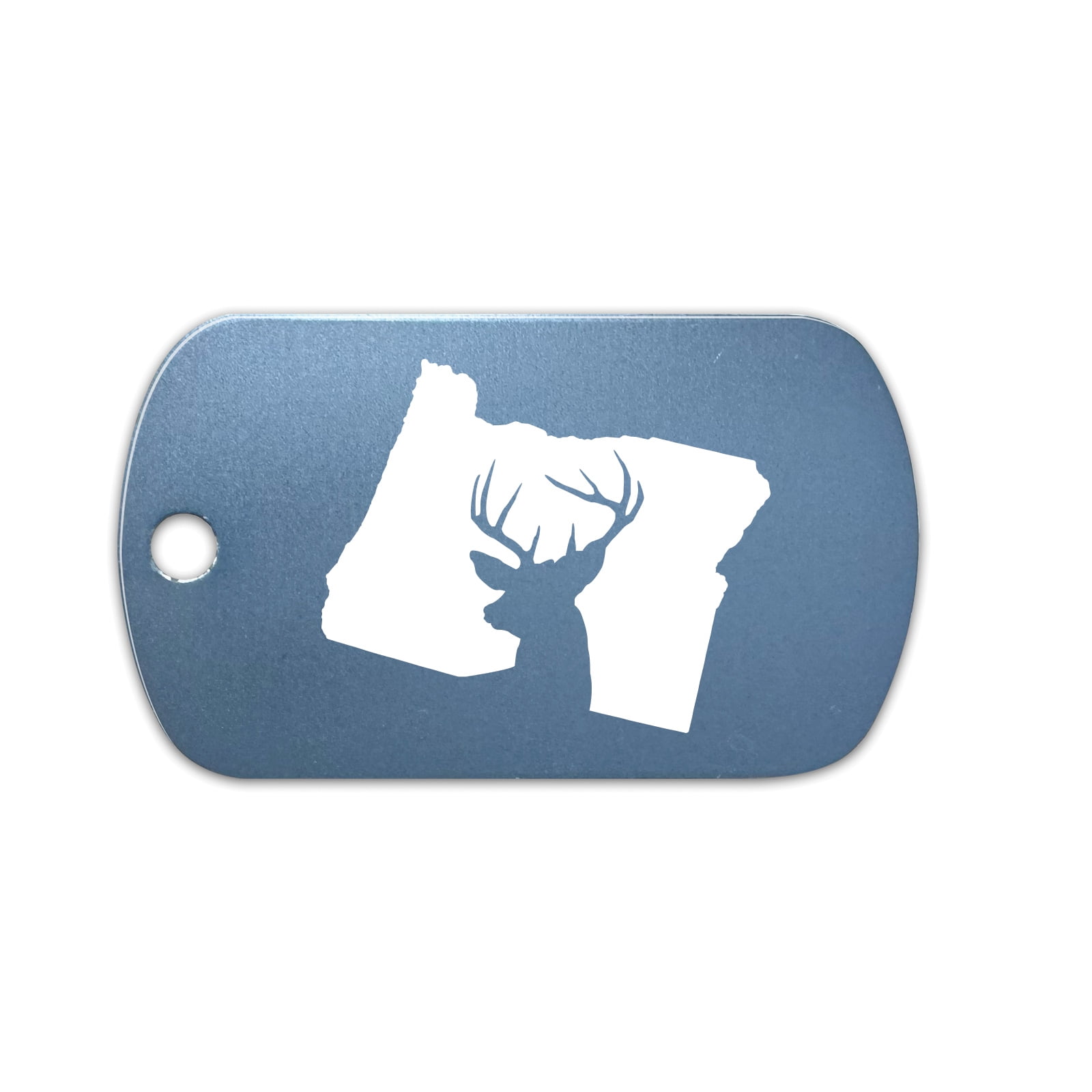 Oregon Deer State GI Dog Tag Aluminum Keychain buck hunt hunting rifle ...