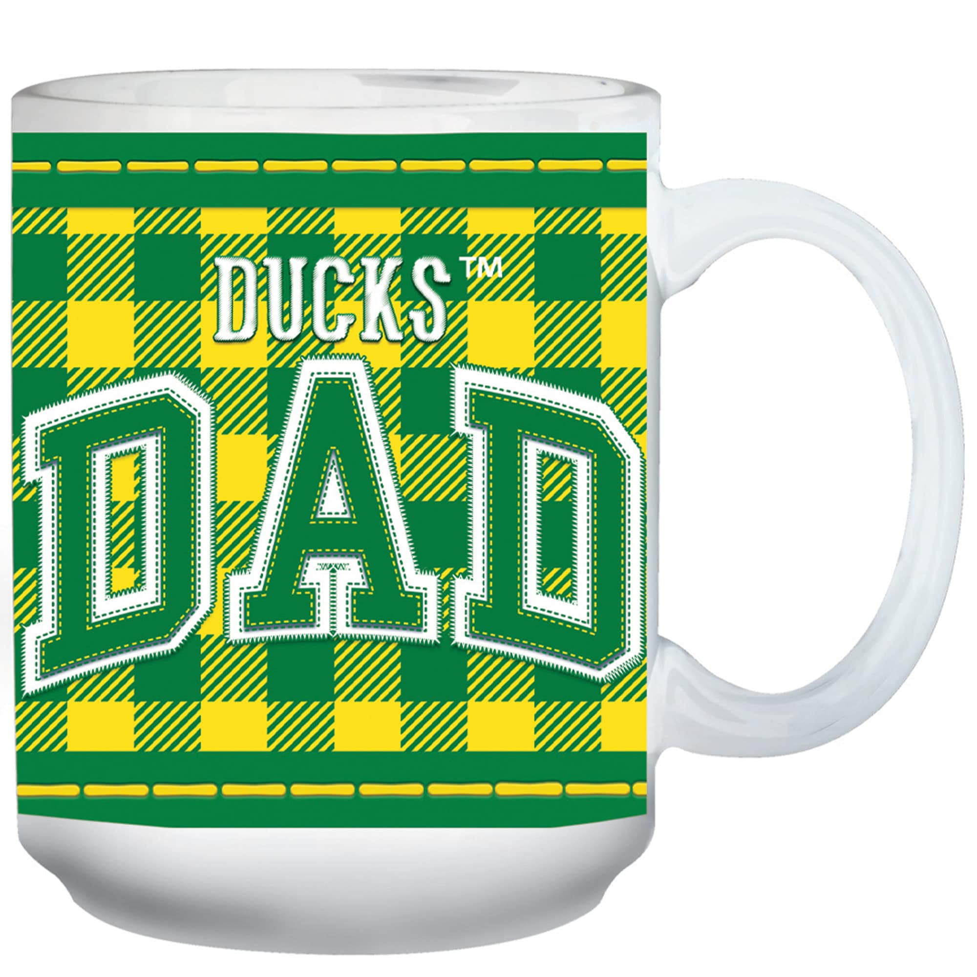 Oregon Ducks 15oz. Buffalo Plaid Father's Day Mug - Walmart.com